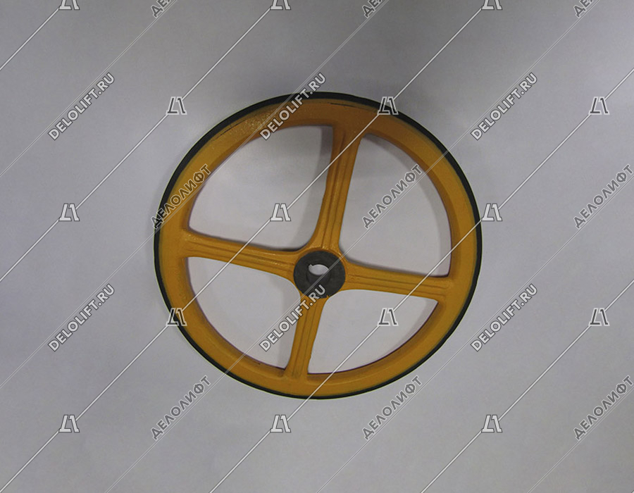Колесо привода поручня, D - 630 мм, d 45 мм, H - 34 мм, шпонка, 10 мм ...